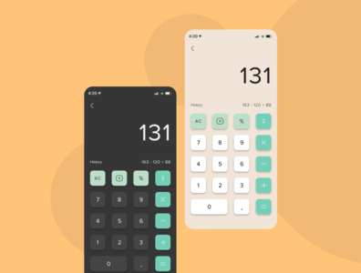Calculator by mahsa.aqaei on Dribbble