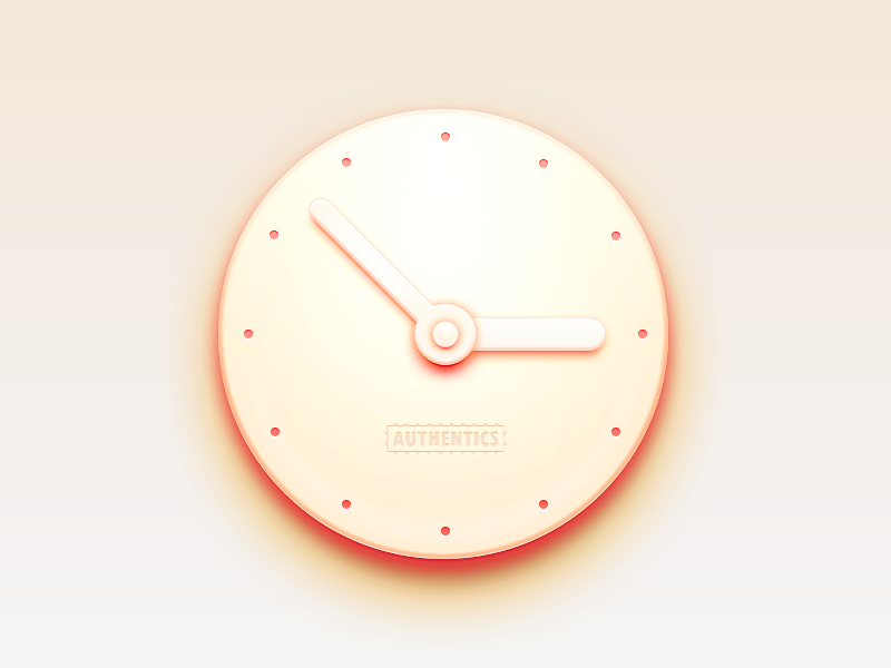 Trendy Clock @2x by Eli Schiff on Dribbble