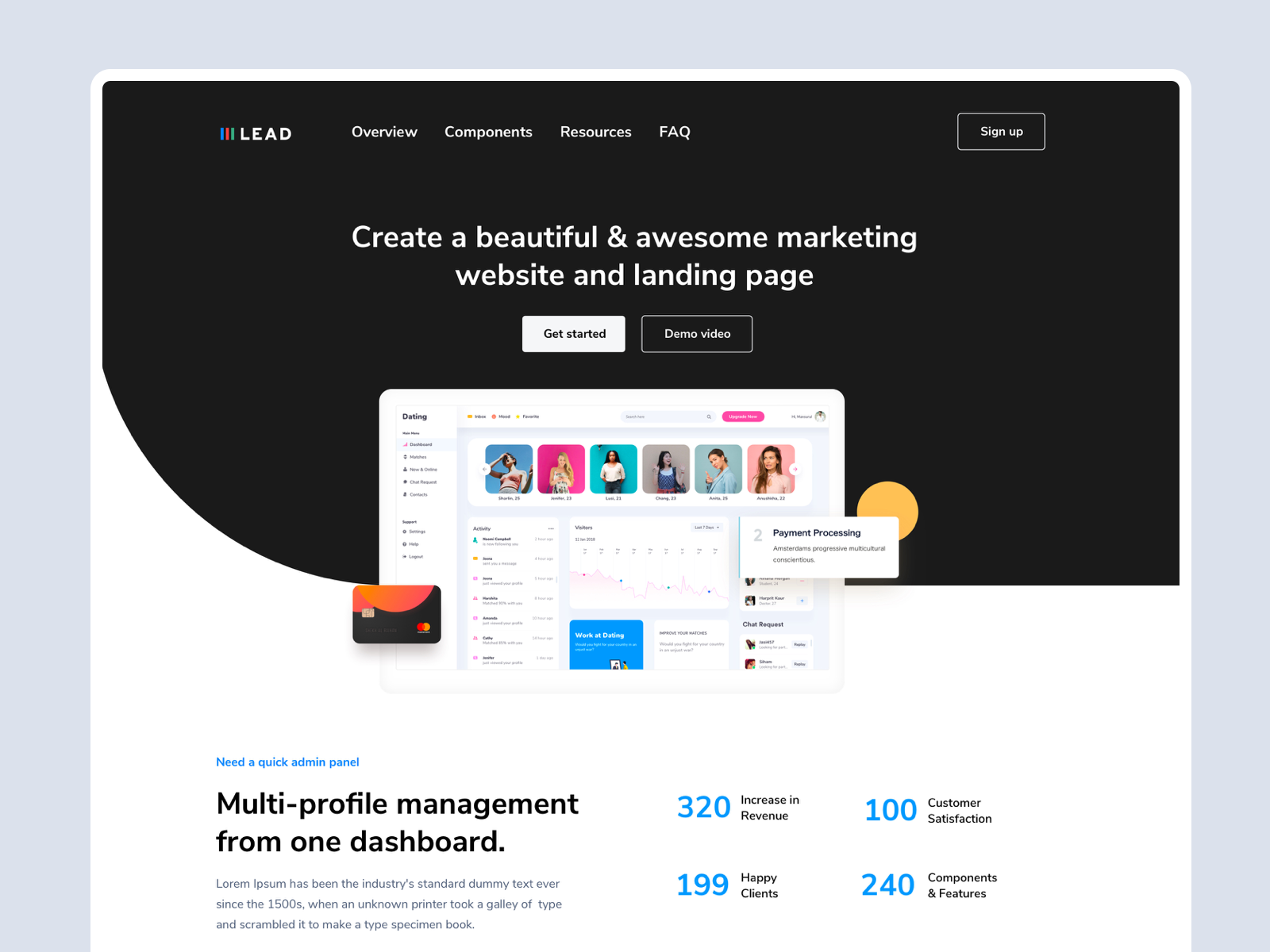 LEAD UI KIT by Rafzin p on Dribbble