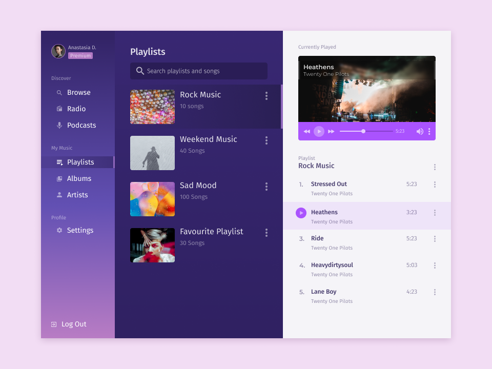 Daily UI Challenge - #009 by Julia Fok on Dribbble
