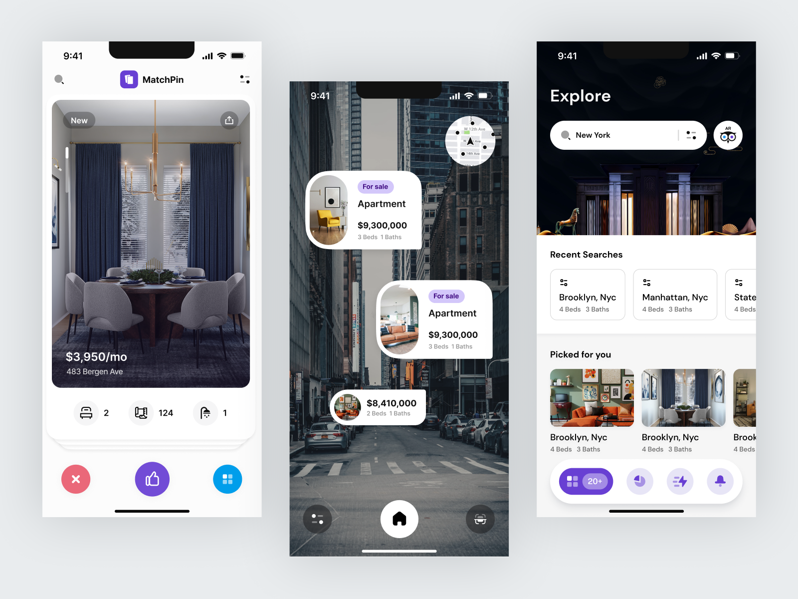 Inpin App — Real estate matching platform by Amir Ryan on Dribbble