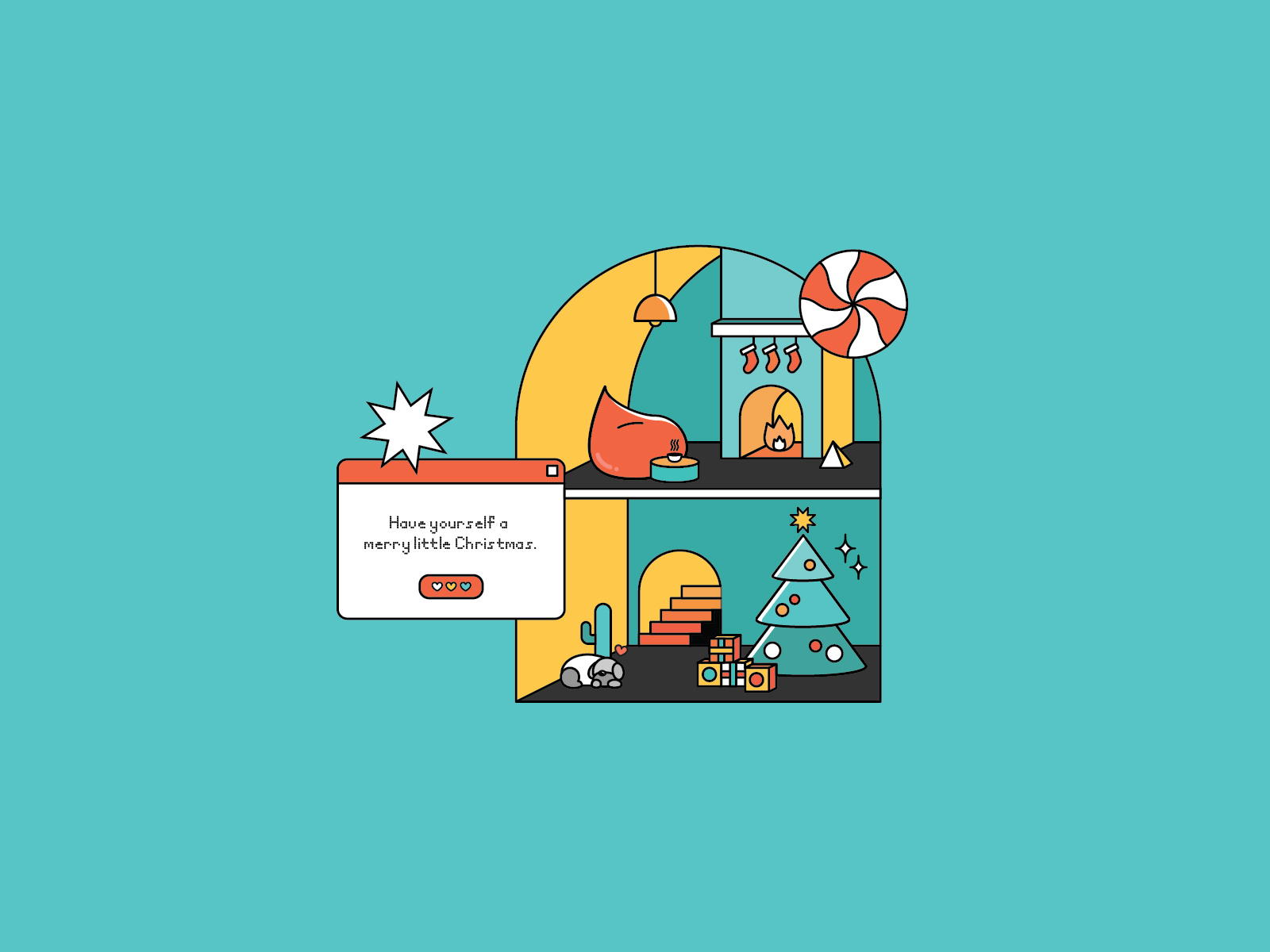 Christmas by Nadya Felisha on Dribbble