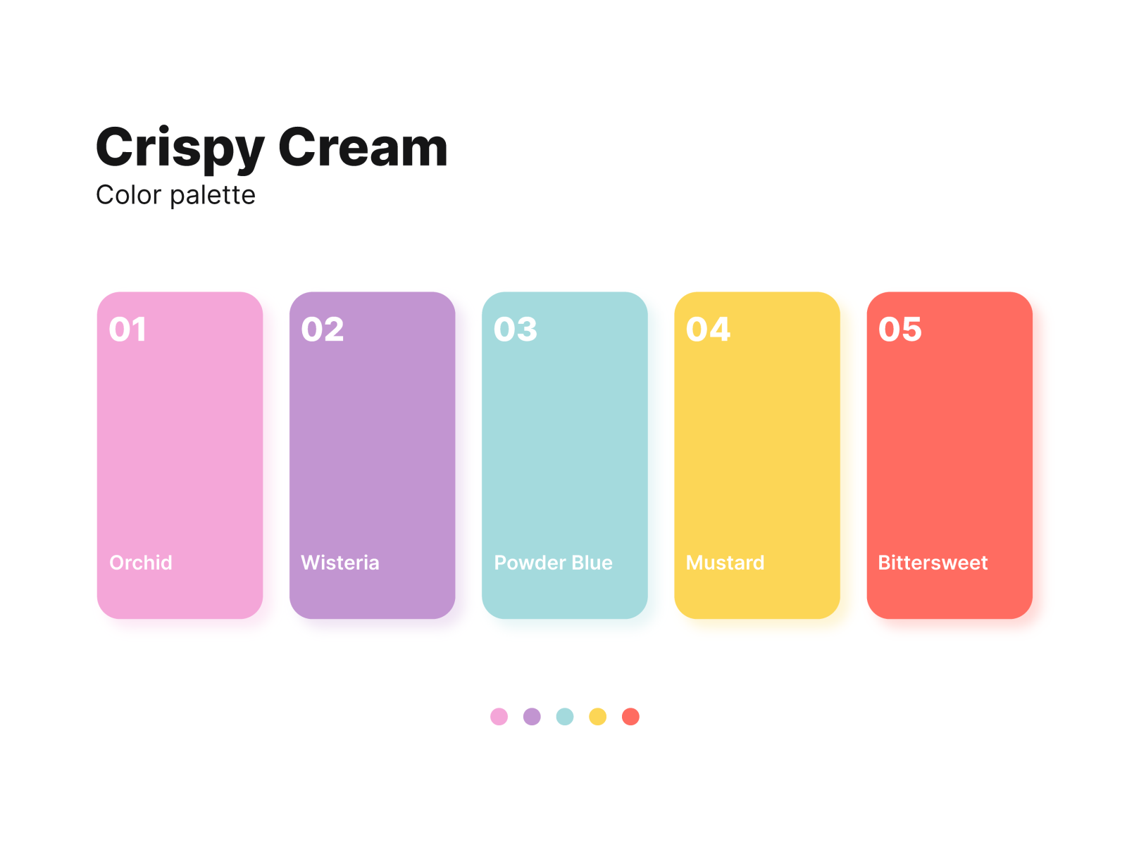Crispy cream color palette by Klarr Agency on Dribbble