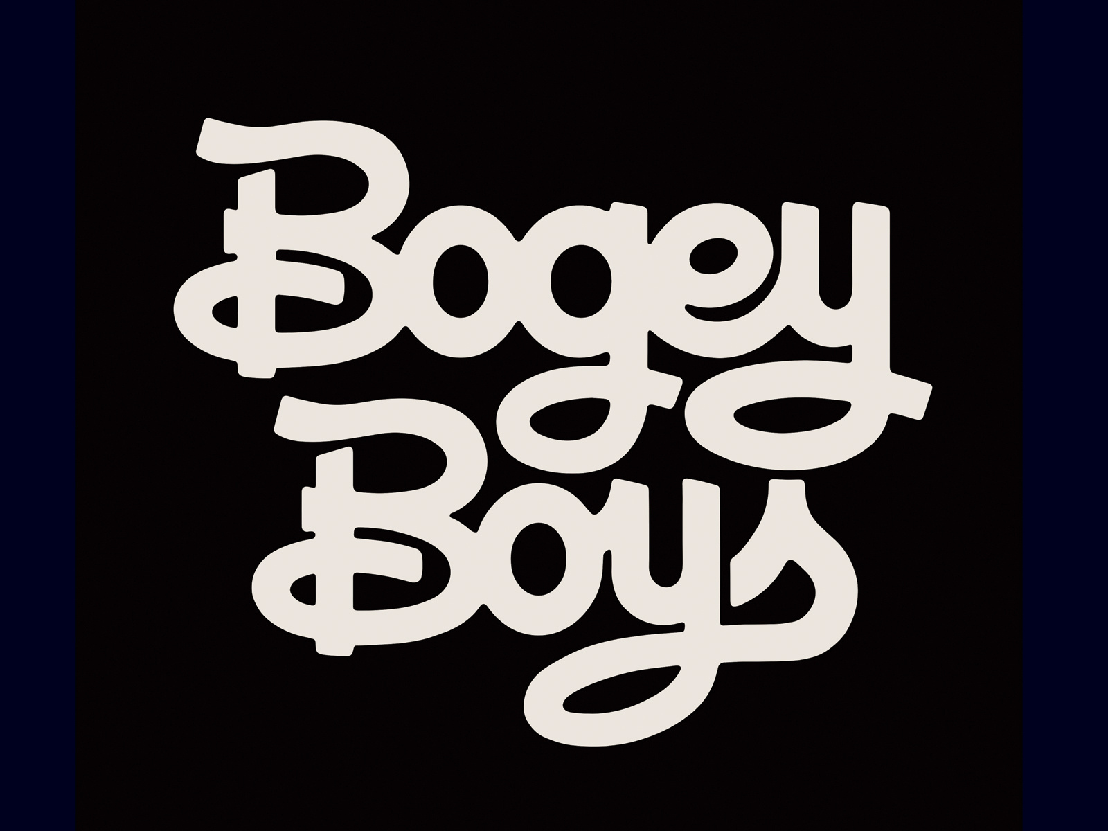 Bogey Boys Type by Dustin Williams on Dribbble