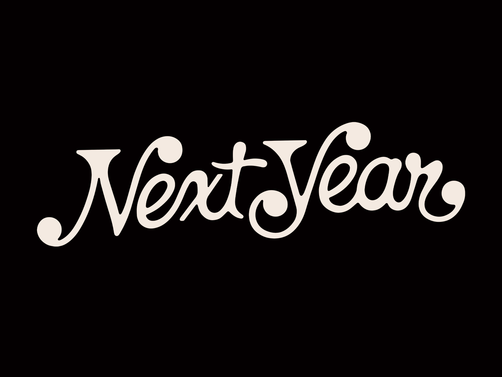 Next Year by Dustin Williams on Dribbble