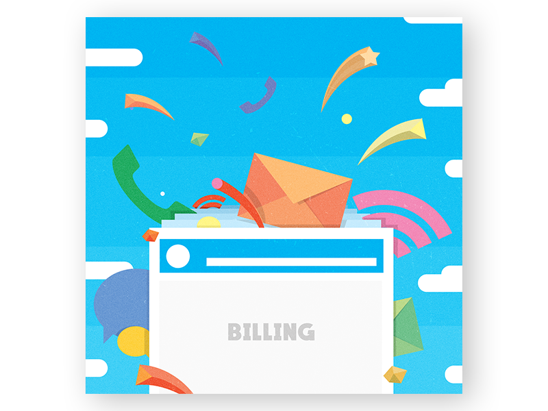 Postpaid Billing poster artwork by Design Manila Studio on Dribbble