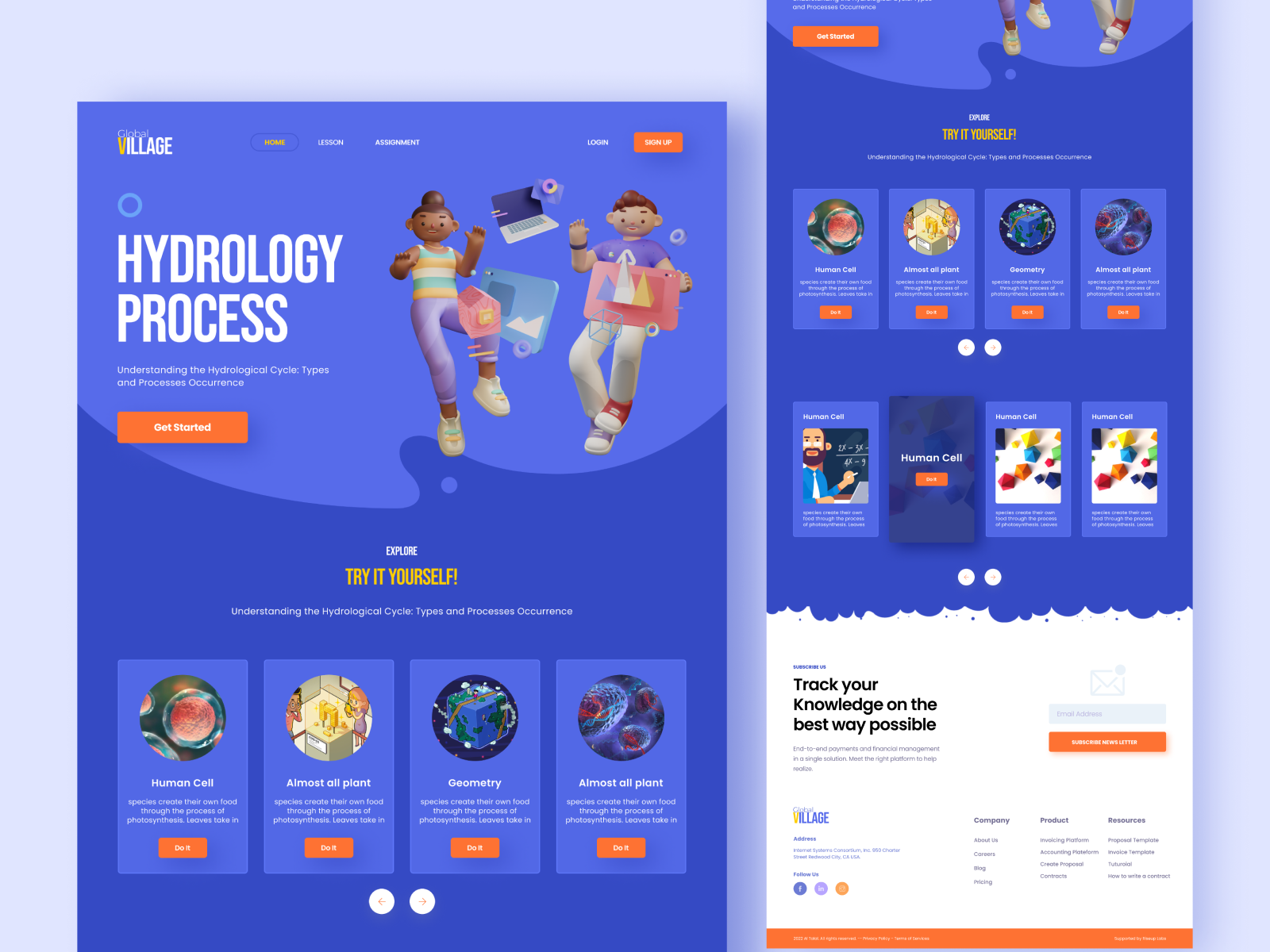 Kids Education Landing Page by Rajiur Rahman on Dribbble