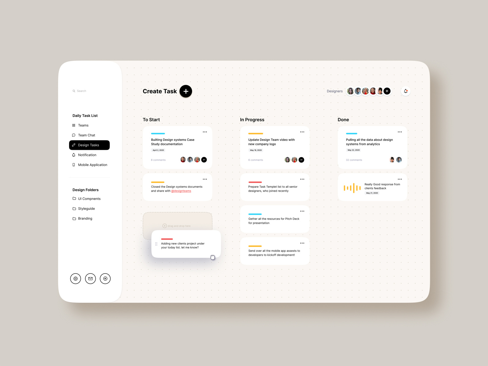 Create Task List By Brandi On Dribbble Create Task List By Brandi On Dribbble