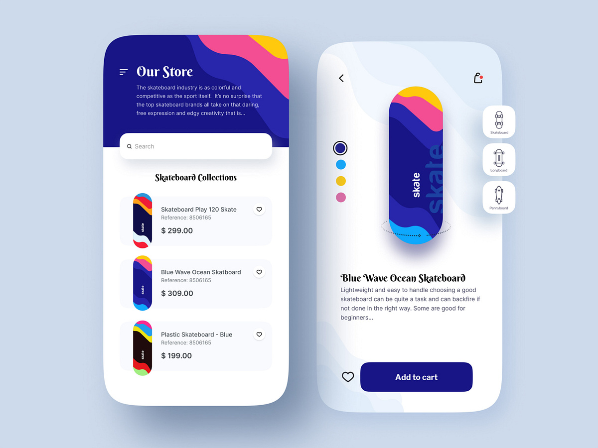 ⤻ Grid vs List view by Brandi on Dribbble