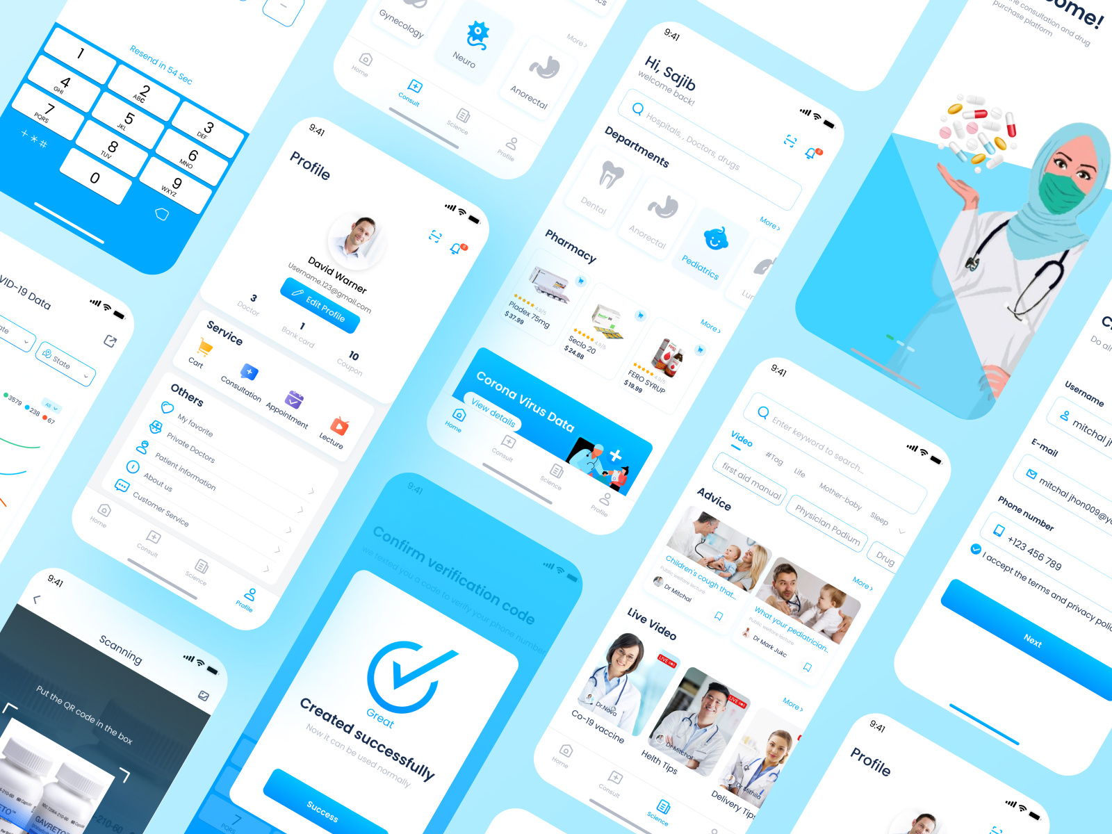Medical Service App by Sajib Ahmed on Dribbble
