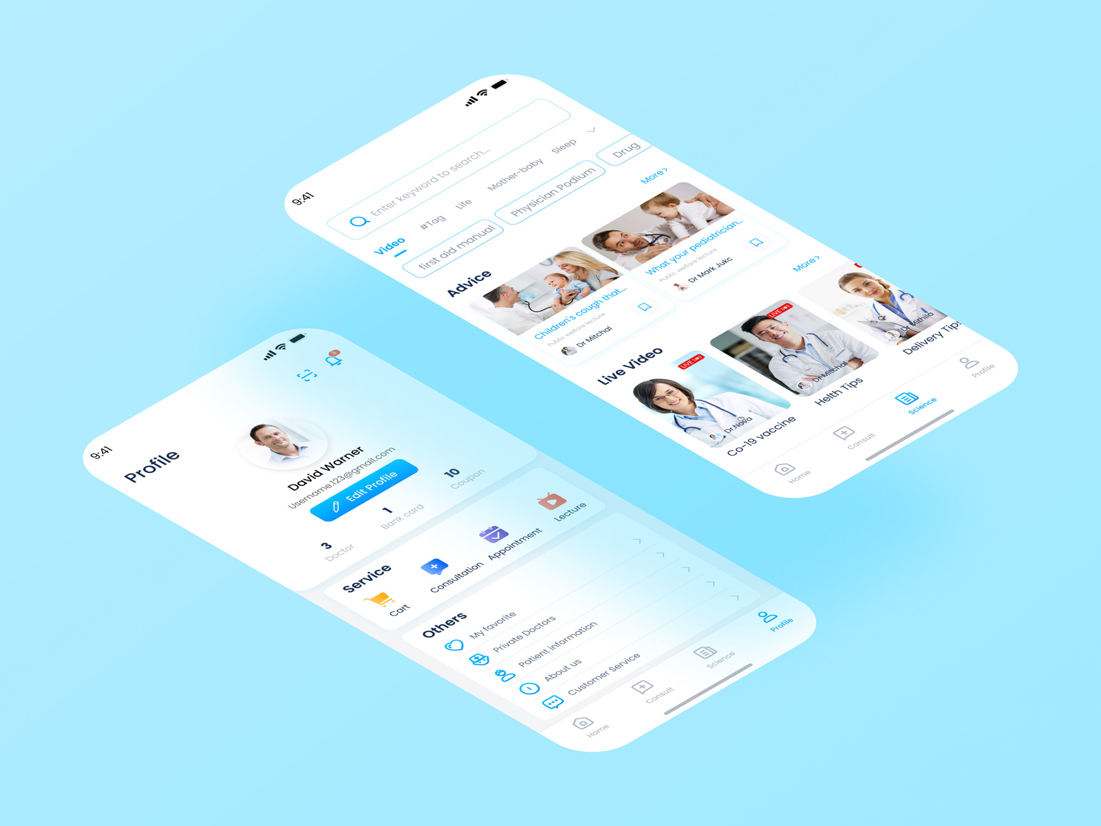 Medical Service App by Sajib Ahmed on Dribbble