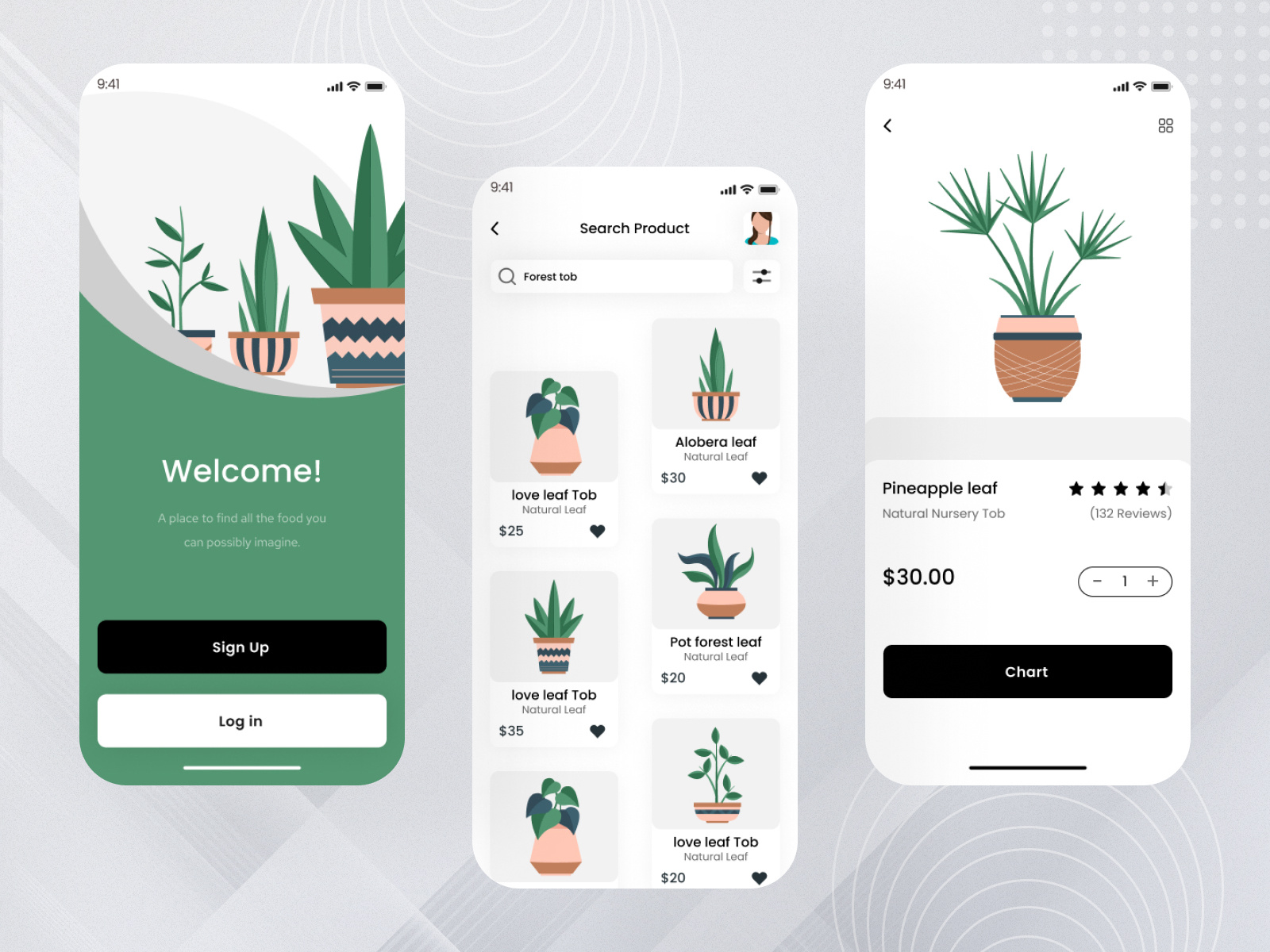 Plant Apps ui by Sajib Ahmed on Dribbble