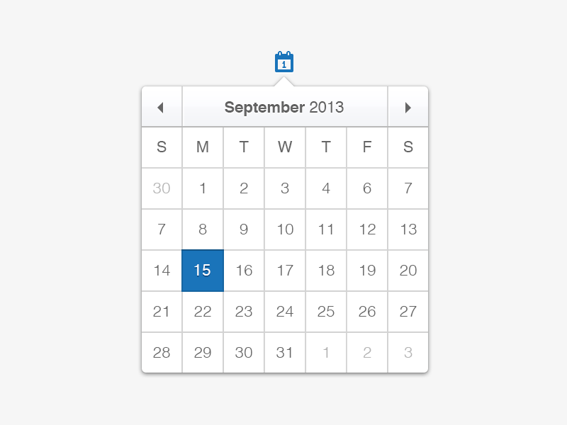 Date Picker by Mark Bauer on Dribbble