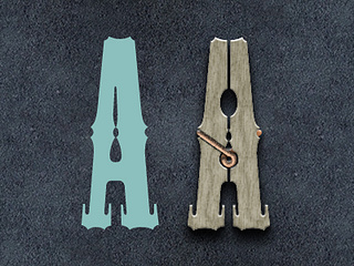 Clothespin | Playing With Type by Abdallah Ahizoune on Dribbble