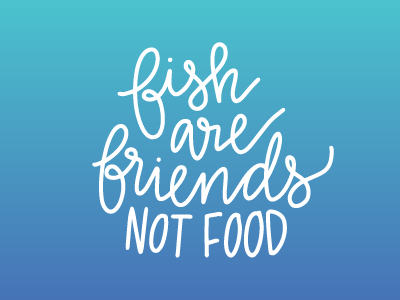 Fish-friendly shark motto by Marissa Techmeier on Dribbble