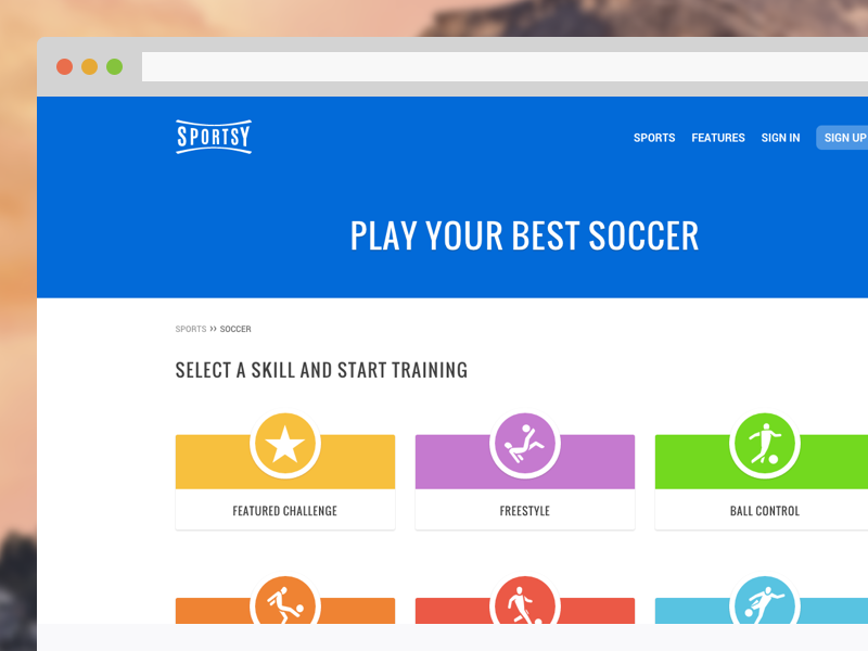 Sportsy Soccer by Katie Porter on Dribbble