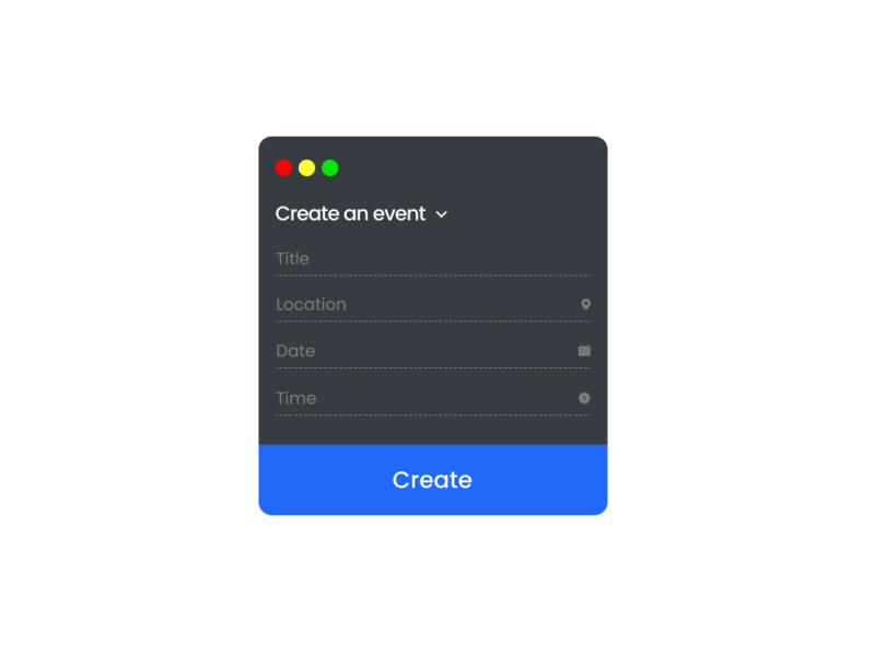 Modal - Event Reminders by Ridho Sulaeman on Dribbble