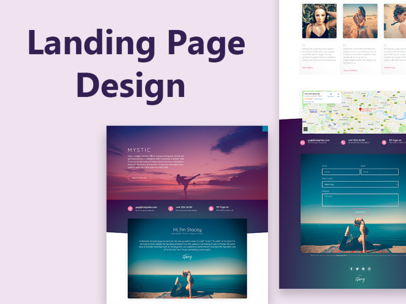 landing page design by Reedoyan Hossain on Dribbble