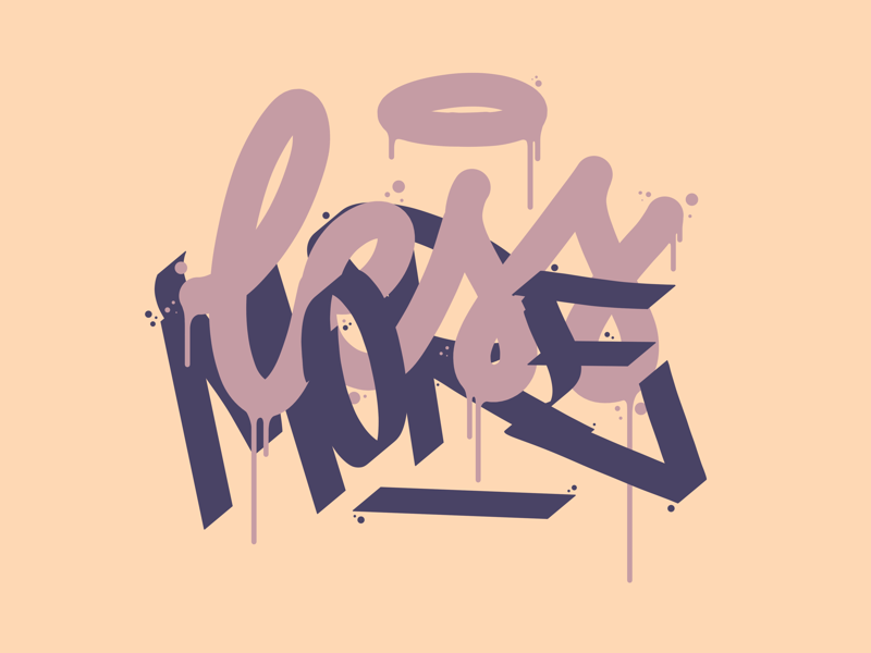 less is more by Rafael Gomes on Dribbble