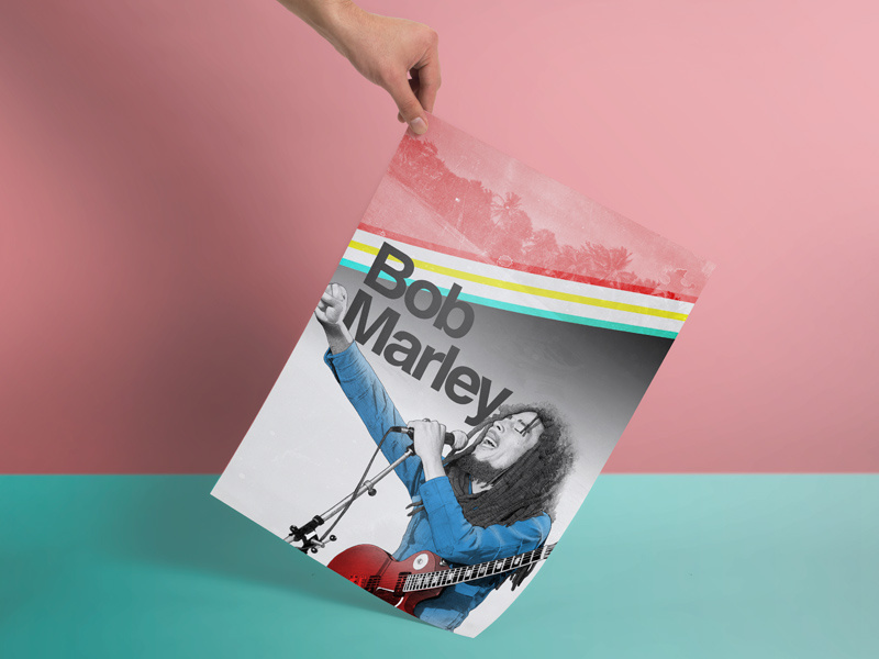 Bob Marley poster by Lukas Golik on Dribbble