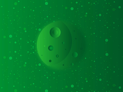 Green Moon by Goran Levacic on Dribbble