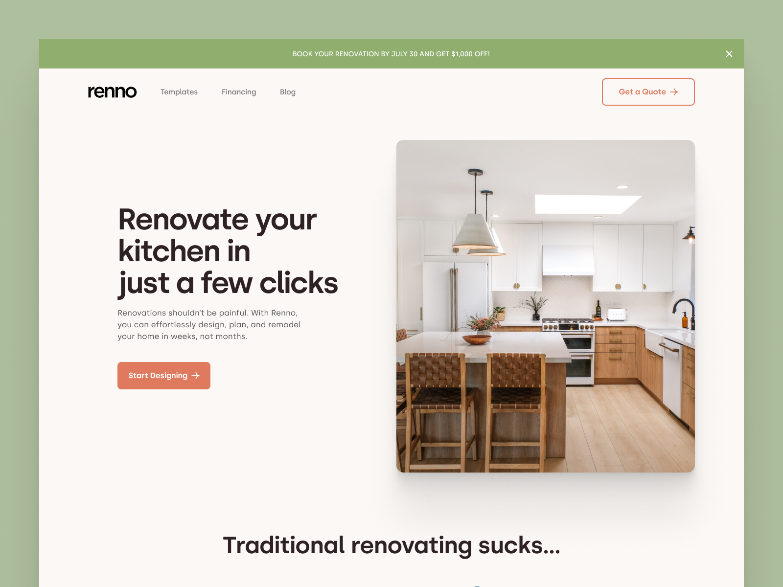 Renno Homepage by Soren Iverson on Dribbble