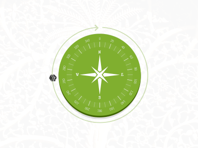 Green Compass for an app on s40 series by Shahzad Khan on Dribbble