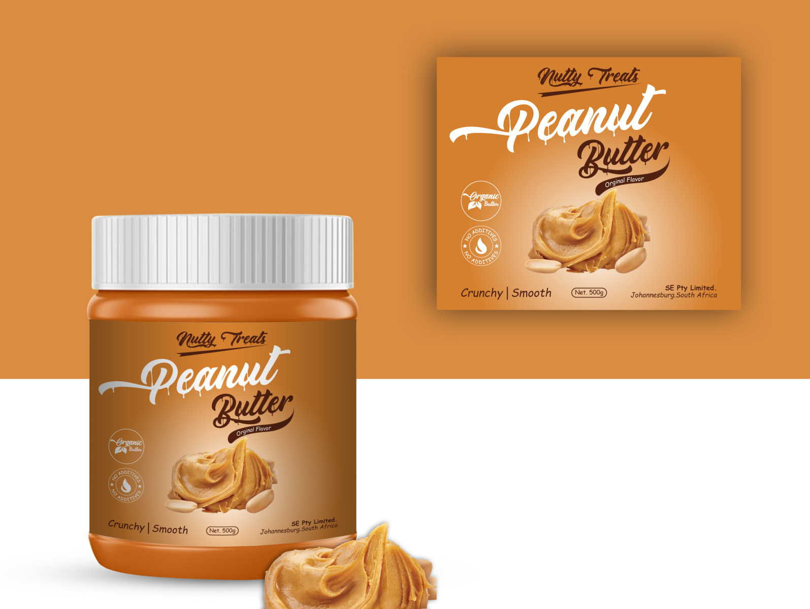 Peanut Butter Label Design By Shakhawat Hosain On Dribbble