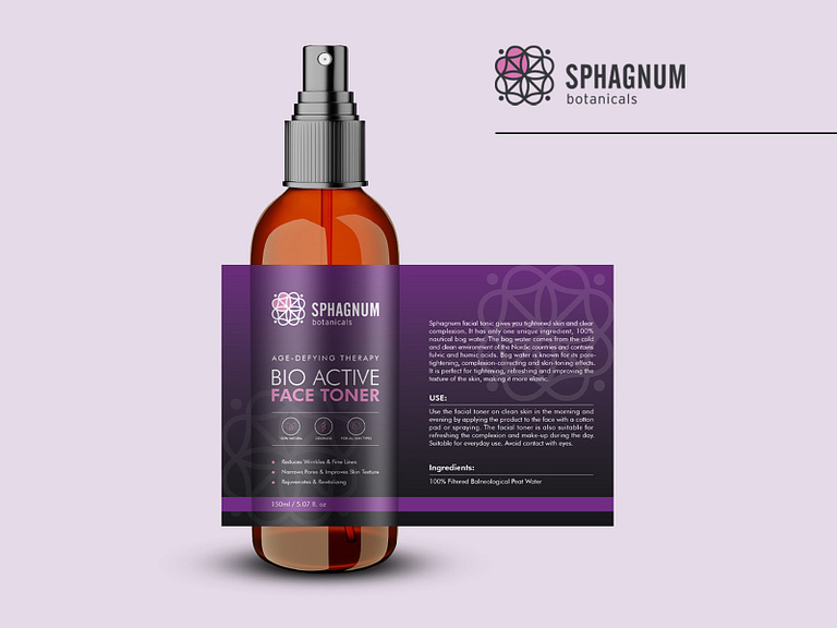 Face Toner Label Design by Shakhawat Hosain on Dribbble
