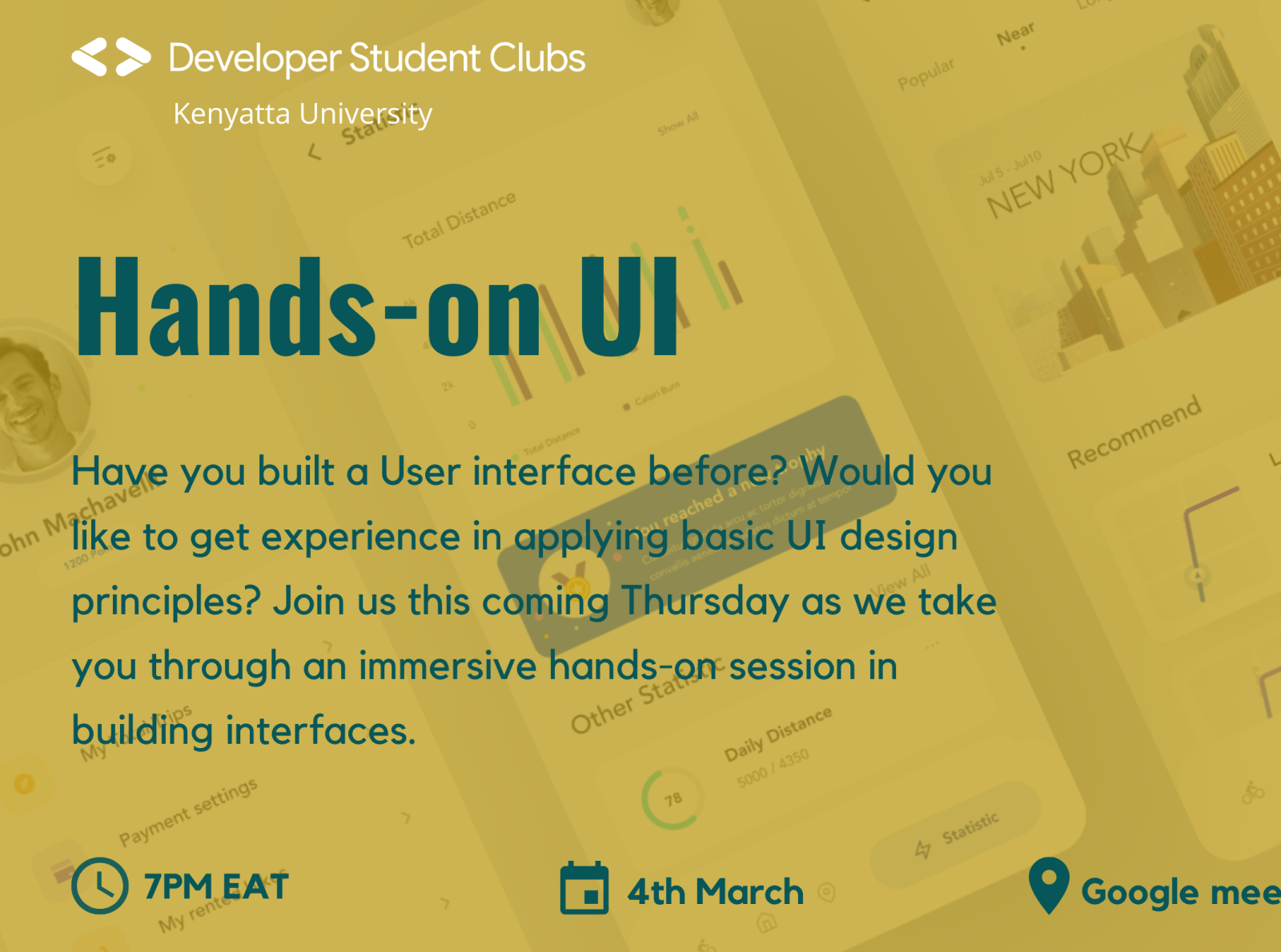 GDSC UI Practicals Flyer by Phelcia Kojwang on Dribbble