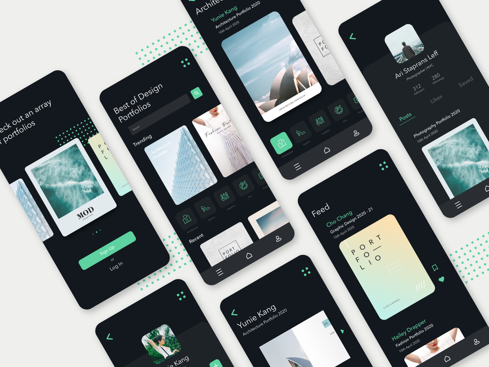 Array Portfolio App by Studio Aeon on Dribbble