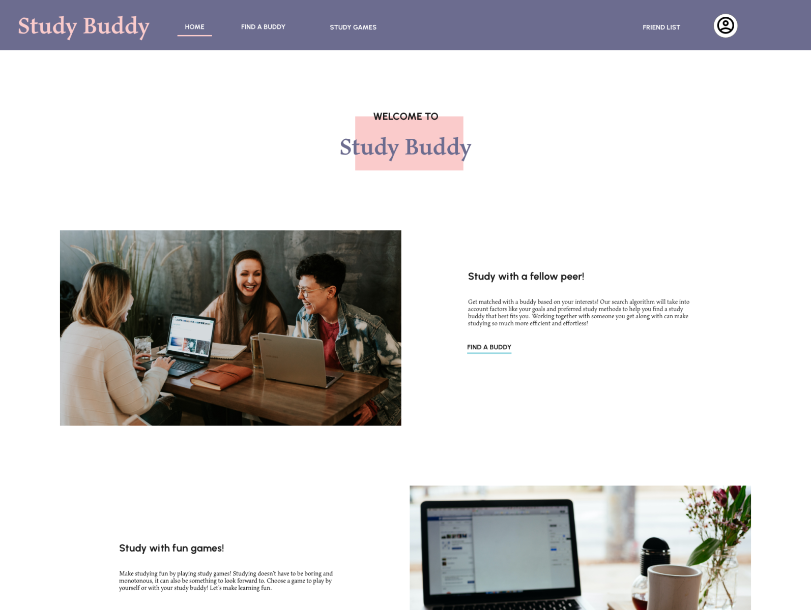Study Buddy Website by Natalie Tsang on Dribbble
