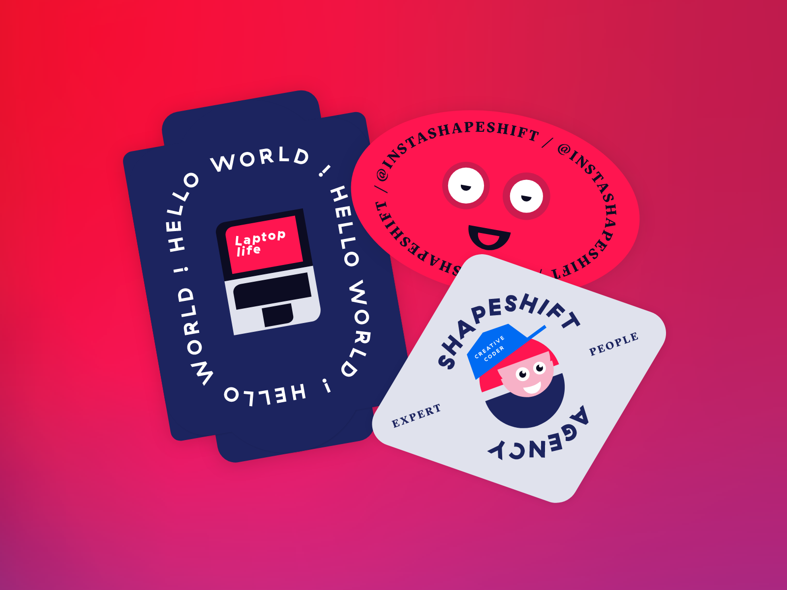 Shapeshift stickers by Shapeshift Agency on Dribbble
