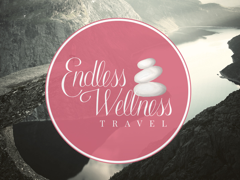 Endless Wellness Travel Logo by Jessie Wyatt on Dribbble