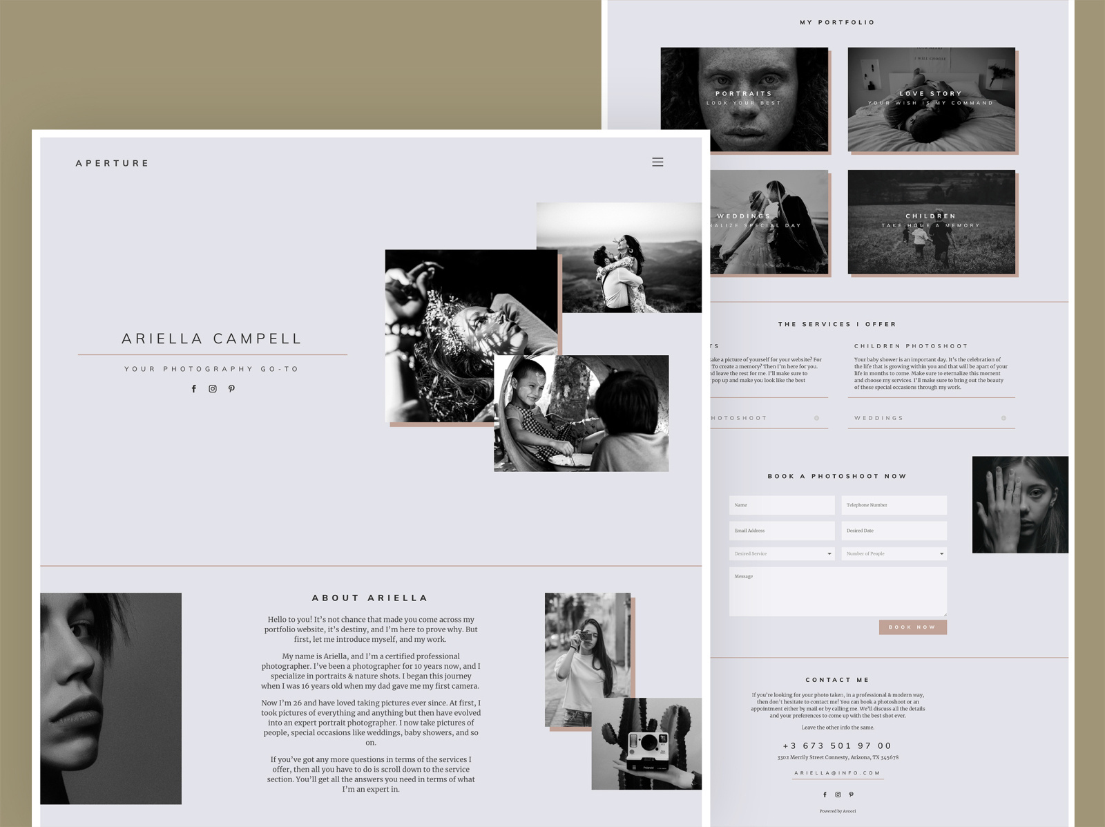 Photo Studio Website Design by Valeria Orlova on Dribbble