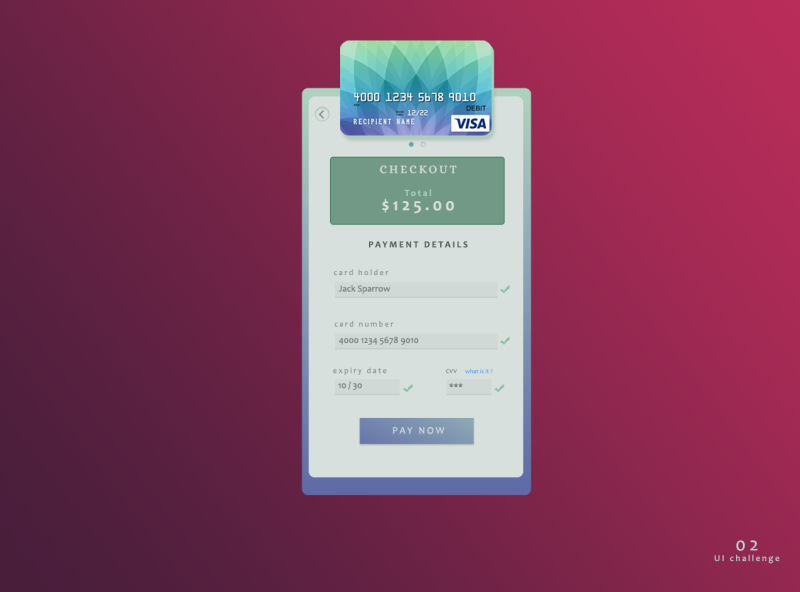 UI challenge 002 by Léa Delachapelle on Dribbble