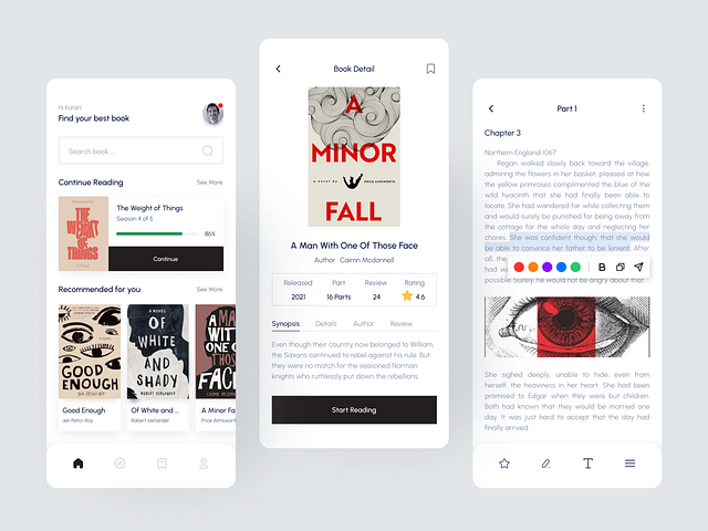 Browse thousands of Book App images for design inspiration | Dribbble