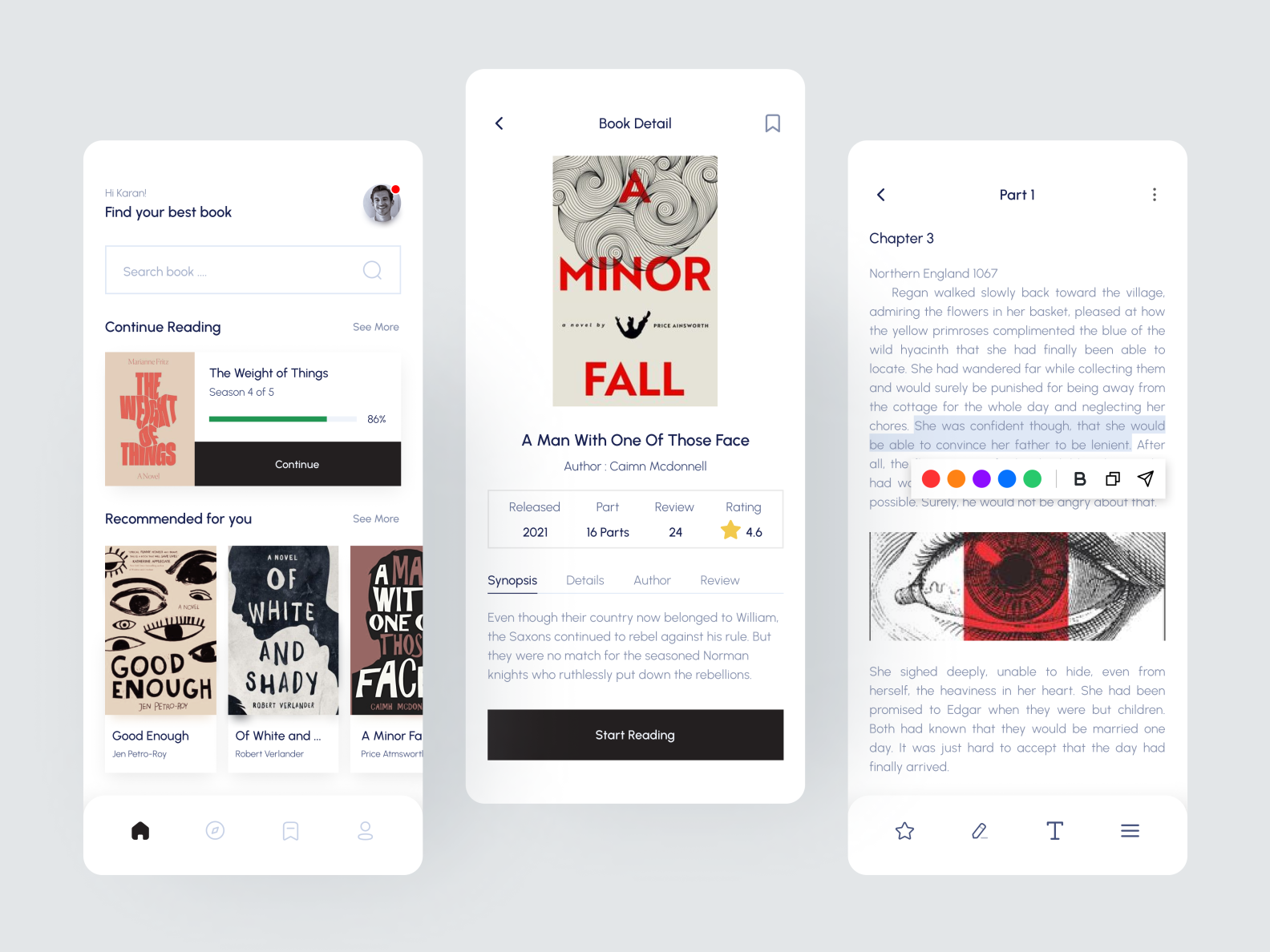 Book Reading Online Mobile App by Alvin Elian for Pickolab Studio on ...