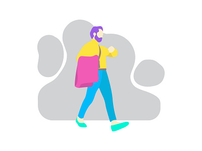 2D Flat Character Design Illustrations, Minimal Art by ForteDesign on ...