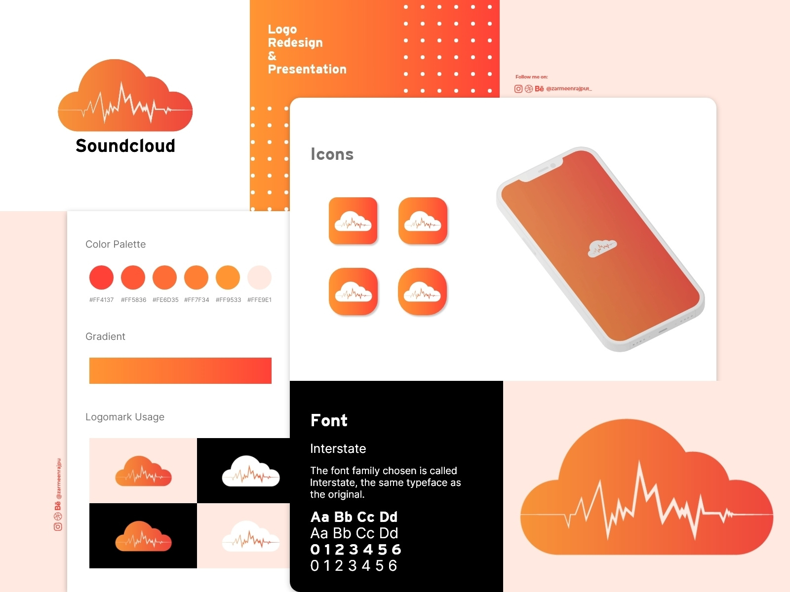 Soundcloud Logo Redesign Concept by Zarmeen Jalil on Dribbble