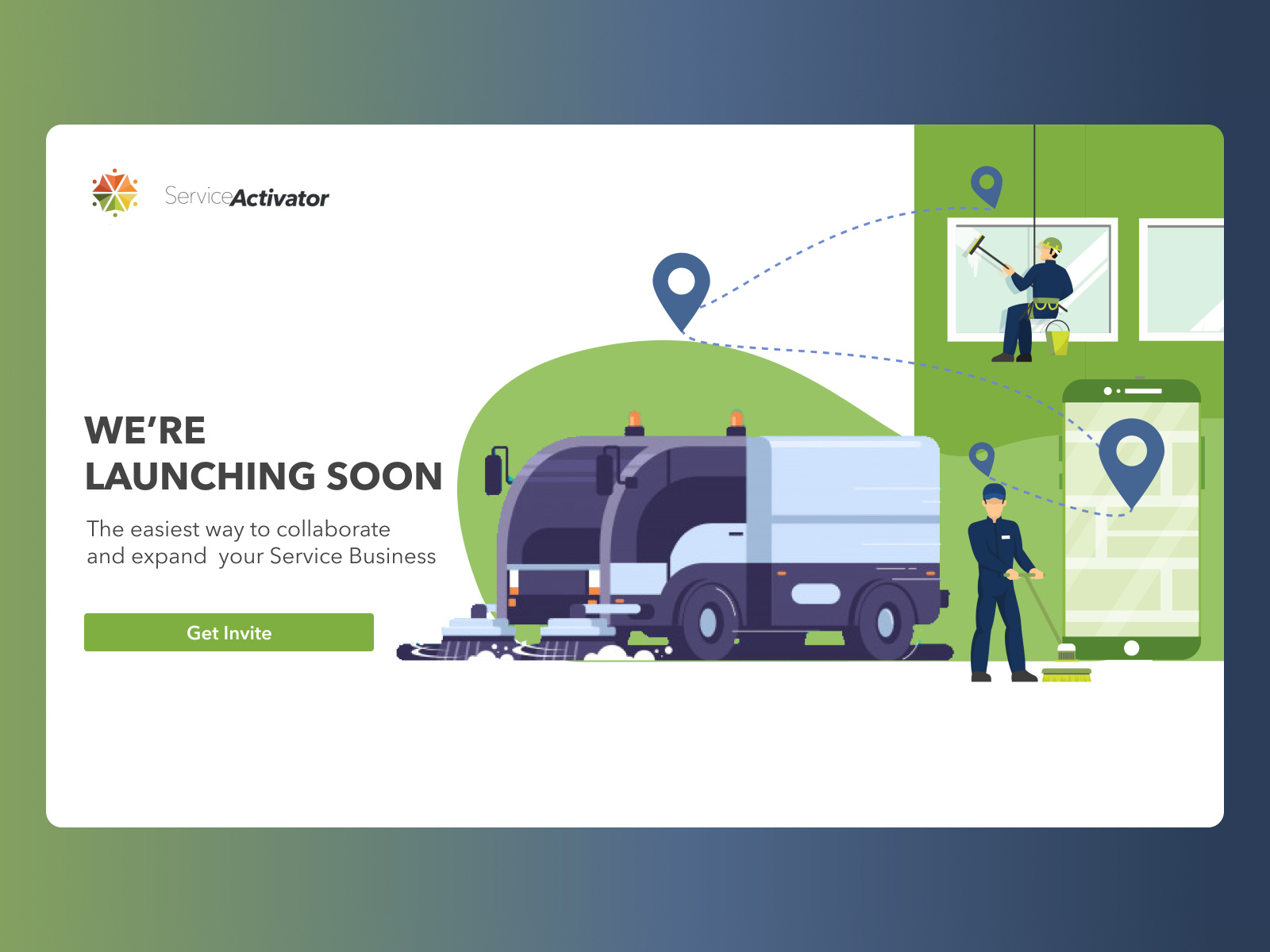 Launch Page for a Collaborate Serviec by uday goel on Dribbble
