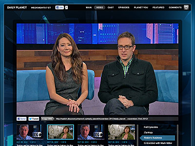 VIDEO: DAILY PLANET VIDEO HUB by Thomas Abraham on Dribbble