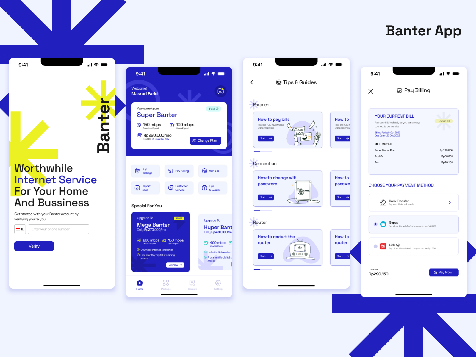 Banter App by Masruri Farid on Dribbble