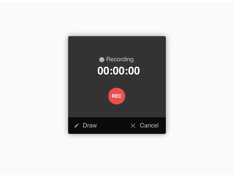 Screen Recording Widget by Siddeswara G on Dribbble