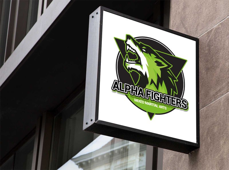 alpha fighters logo by silvia on Dribbble