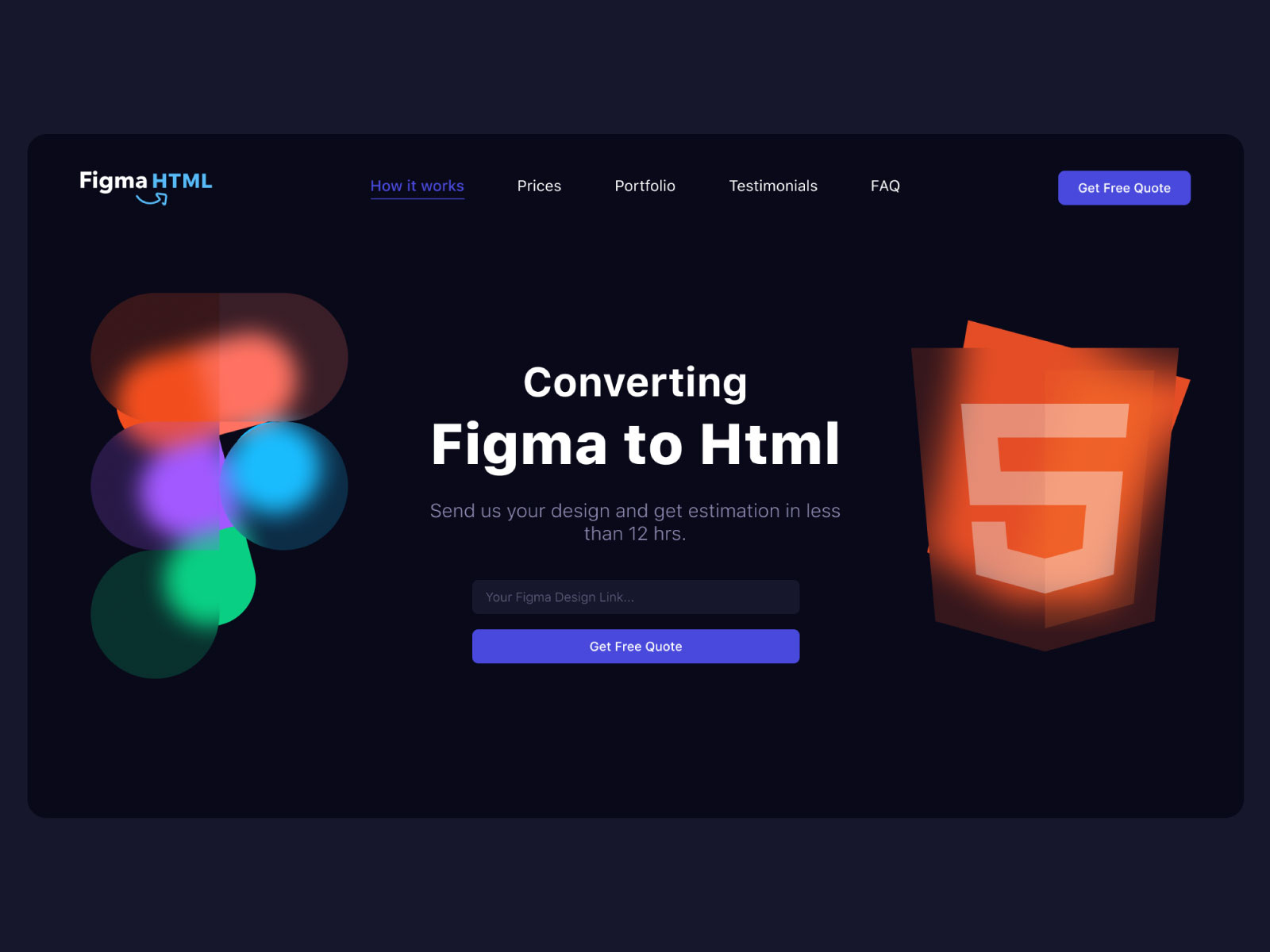 UI Design Figma to Html by Mostafa Farhadi on Dribbble