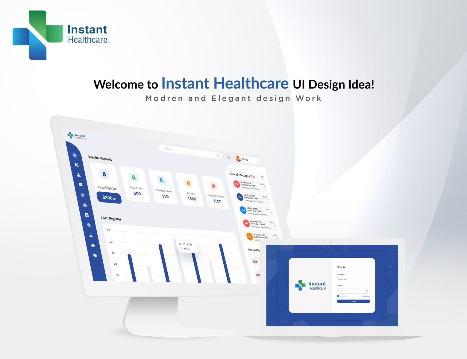 Healthcare UI Dashboard Design by Muhammad Bilal on Dribbble
