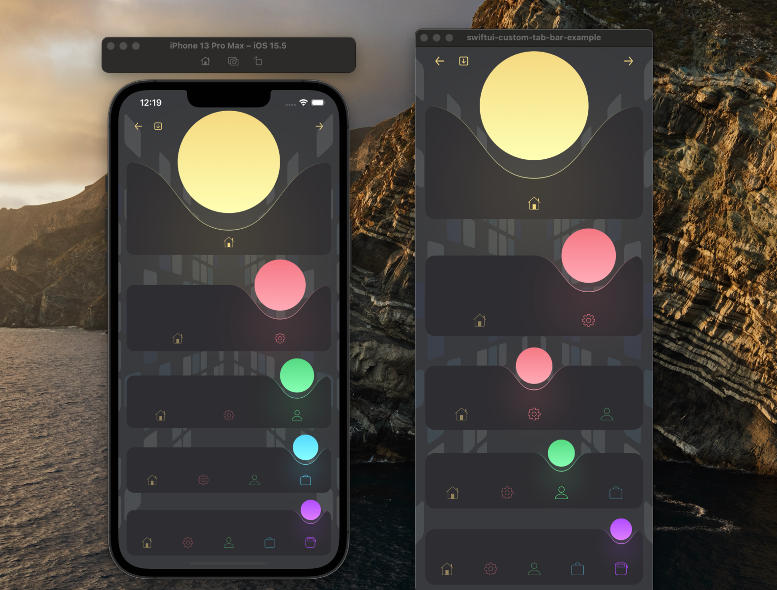 SwiftUI Tab Bar Menu By Igor On Dribbble