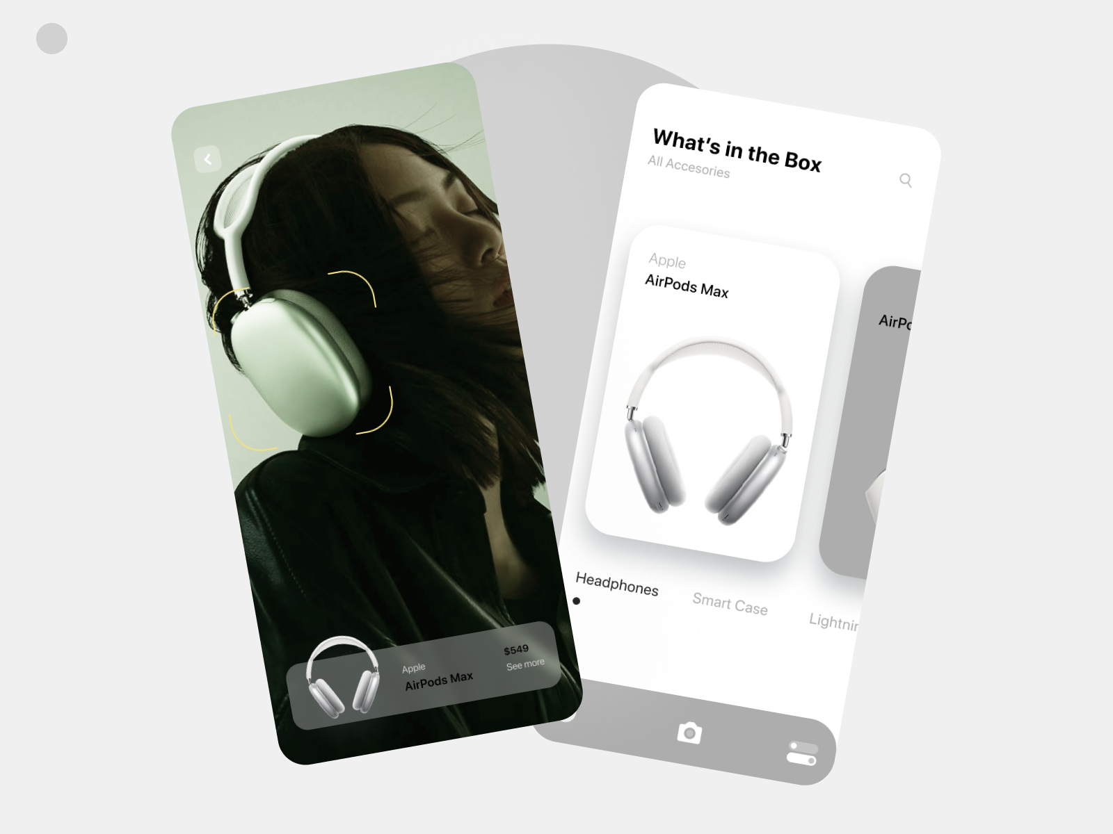 aipods max app ui by Mitran Constantin Bogdan on Dribbble