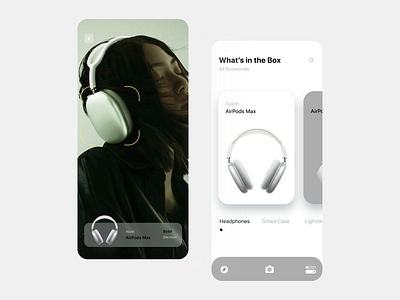 aipods max app ui by Mitran Constantin Bogdan on Dribbble